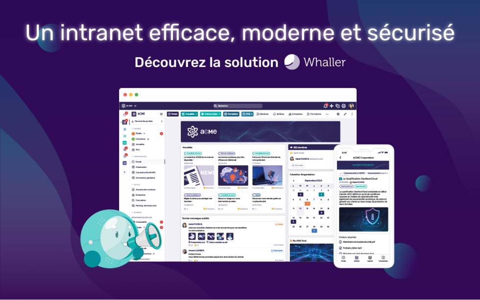 Un intranet moderne, utile et sécurisé – Whaller